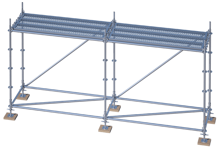 Andaimes modulares da Scafom-rux